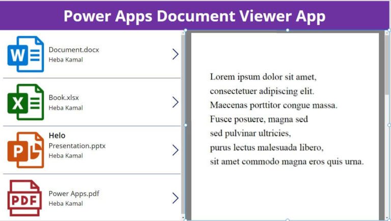 Powerapps Document Viewer View Word Excel Pdf And Powerpoint Files In