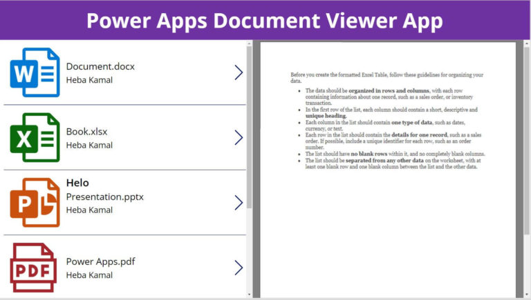 PowerApps Document Viewer: View Word, Excel, PDF & PowerPoint Files In ...