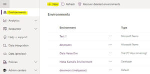 PowerApps Create Environment Tutorial | Power Apps
