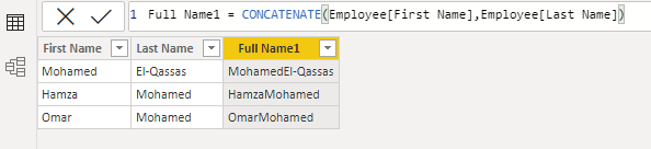 Power BI Concatenate Two Columns With Space Power Platform Geeks