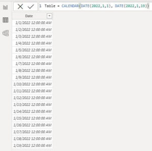 How To Use DAX Calendar Function In Power BI?