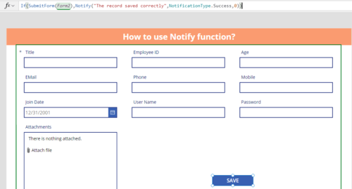 How To Use PowerApps Notify Function? | Power Apps