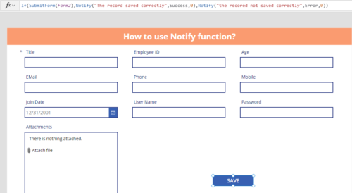 How To Use PowerApps Notify Function? | Power Apps