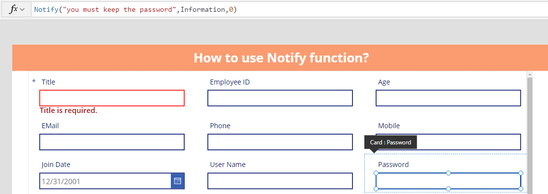 How To Use PowerApps Notify Function? | Power Apps