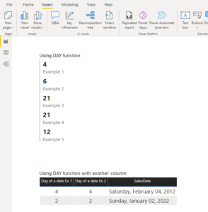 How To Use DAX DAY Function In Power BI?