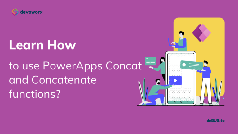 PowerApps Concat & Concatenate Function Examples | Power Apps