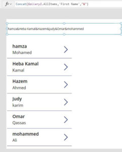 PowerApps Concat & Concatenate Function Examples | Power Apps