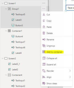 PowerApps Container Control Best Practice