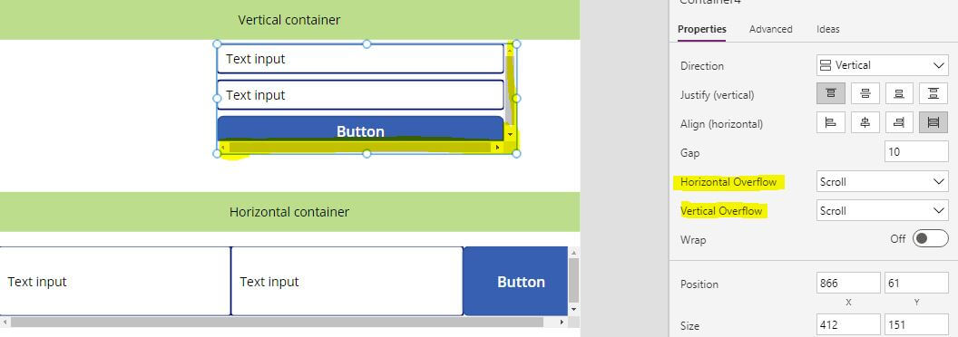 PowerApps Container Control Best Practice