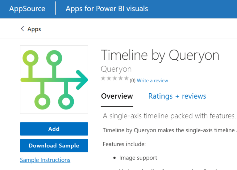 Using Power BI Timeline Visual | Power BI