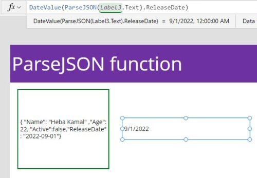 PowerApps Parse JSON Examples | Power Apps