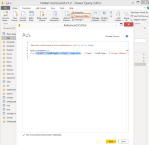 Power BI: Loading Blocked By Failures With Other Queries | Microsoft ...