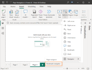 Custom Page Navigation In Power BI | Power BI