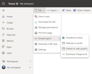 Publish Power BI To Web Step By Step | Microsoft Power Platform