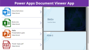 PowerApps Document Viewer: View Word, Excel, PDF & PowerPoint Files In Power Apps | Power Apps