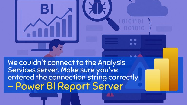 We Couldn't Connect To The Analysis Services Server. Make Sure You've ...